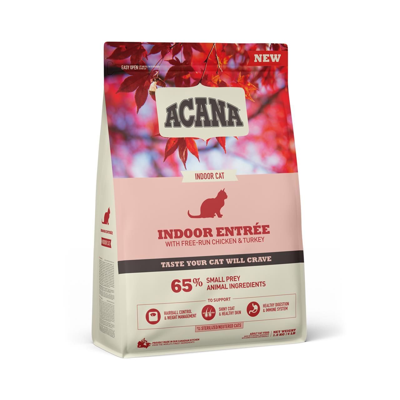 Acana cat cat indoor entrée 1,8 kg Kattenvoer - Van Noord's Dierenvoeders