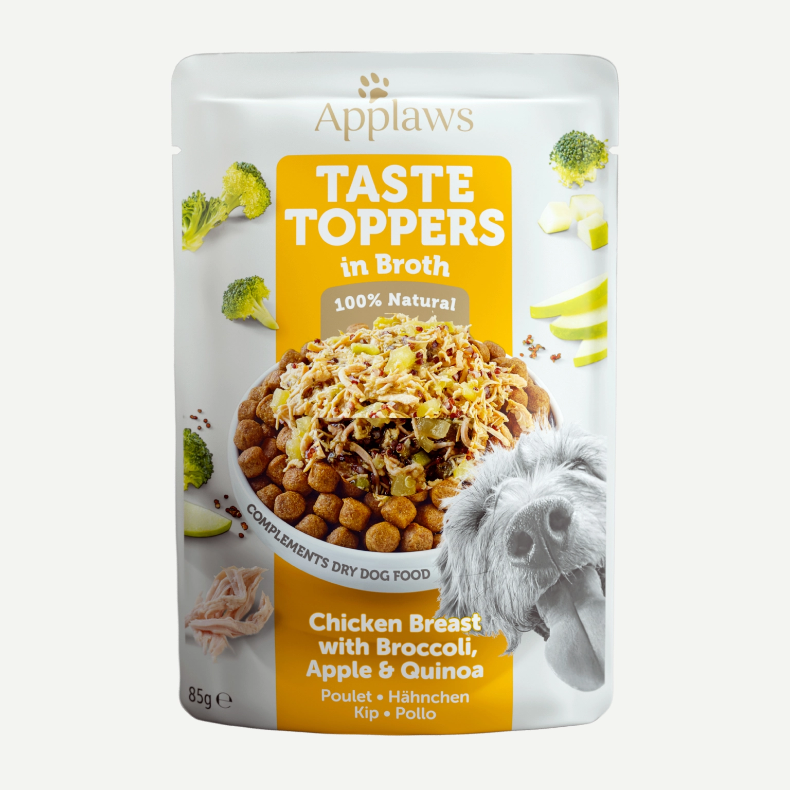 Applaws taste toppers kippenborst met broccoli in broth 85 gram - Van ...