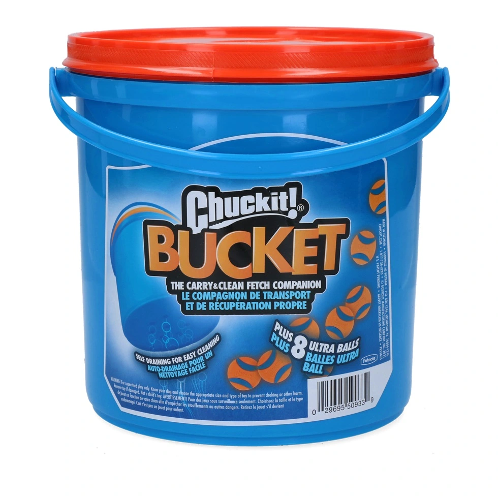 Chuckit ultra ball medium bucket 8 stuks - Van Noord's Dierenvoeders