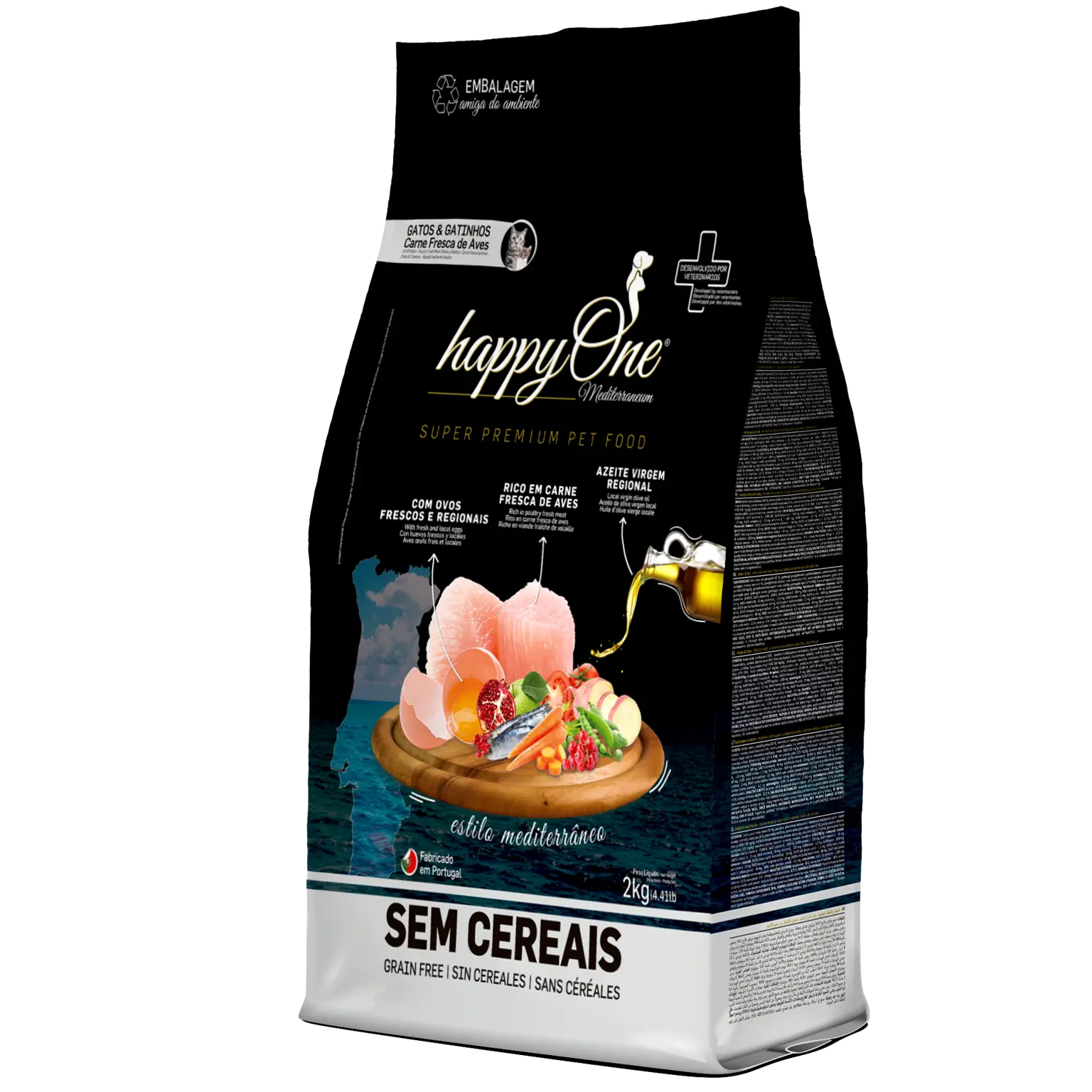 HappyOne mediterraneum cat kitten fresh chicken 2 kg SALE! - Van Noord ...