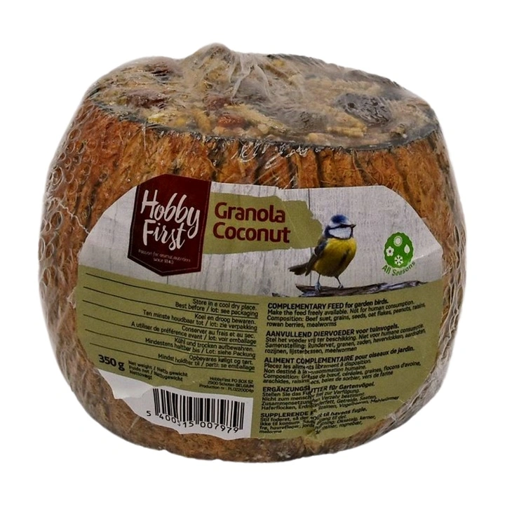 Hobby first wild live granola coconut 350 gram - Van Noord's Dierenvoeders