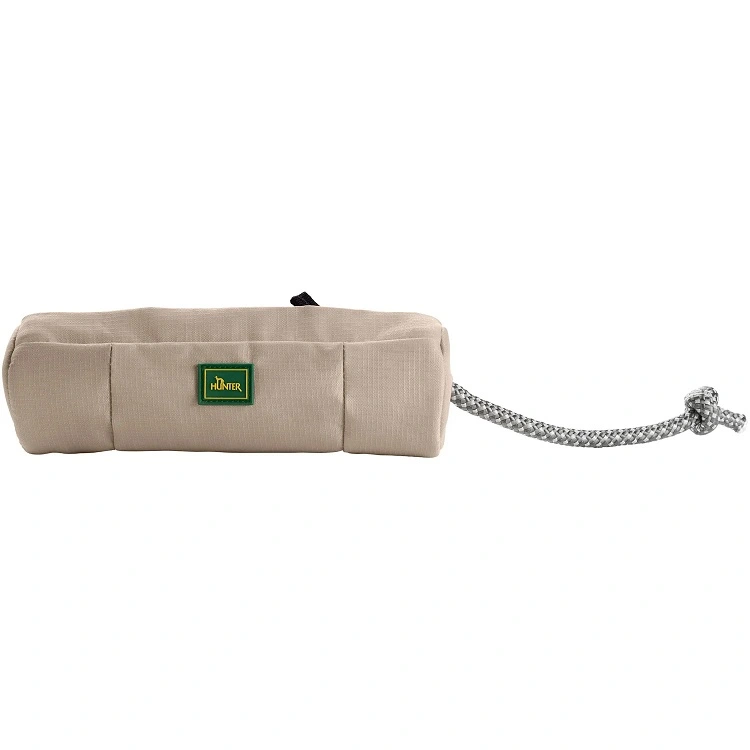 Hunter trainer snack dummy&touw taupe 20cm - Van Noord's Dierenvoeders