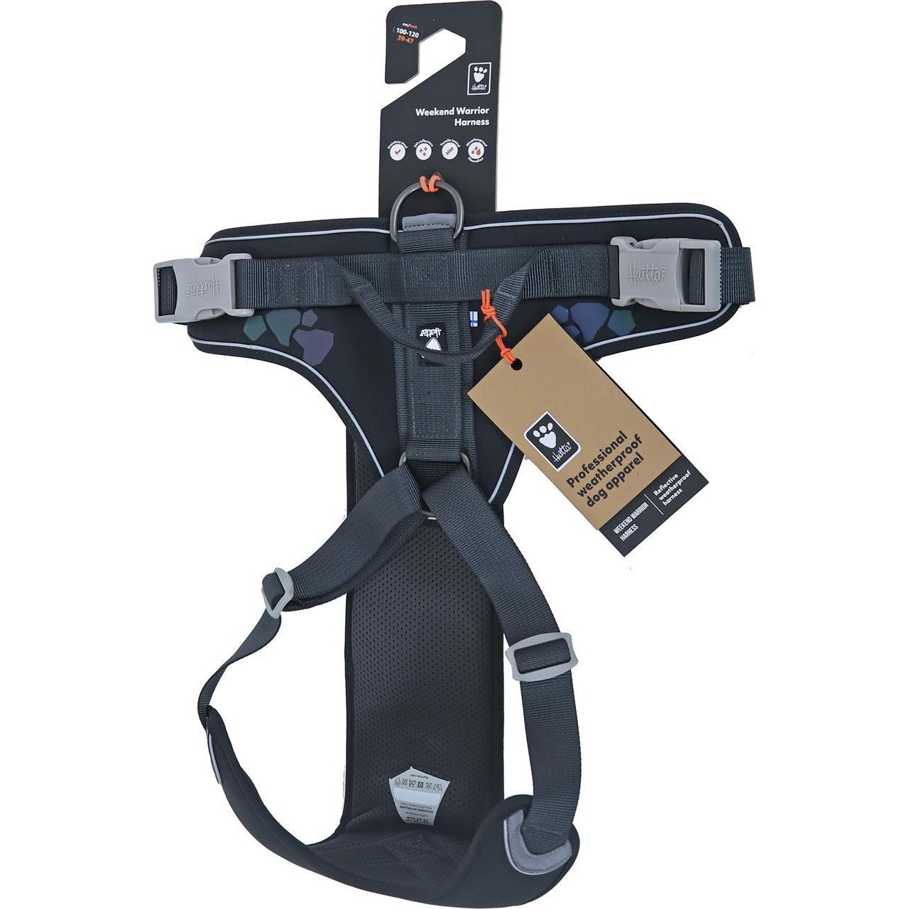 Hurtta weekend warrior harness zwart 100-120cm hondentuig - Van Noord's ...