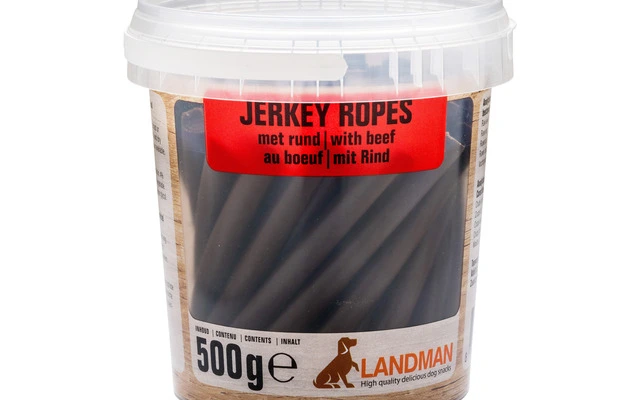 Jerky ropes beef 500 gram - Van Noord's Dierenvoeders