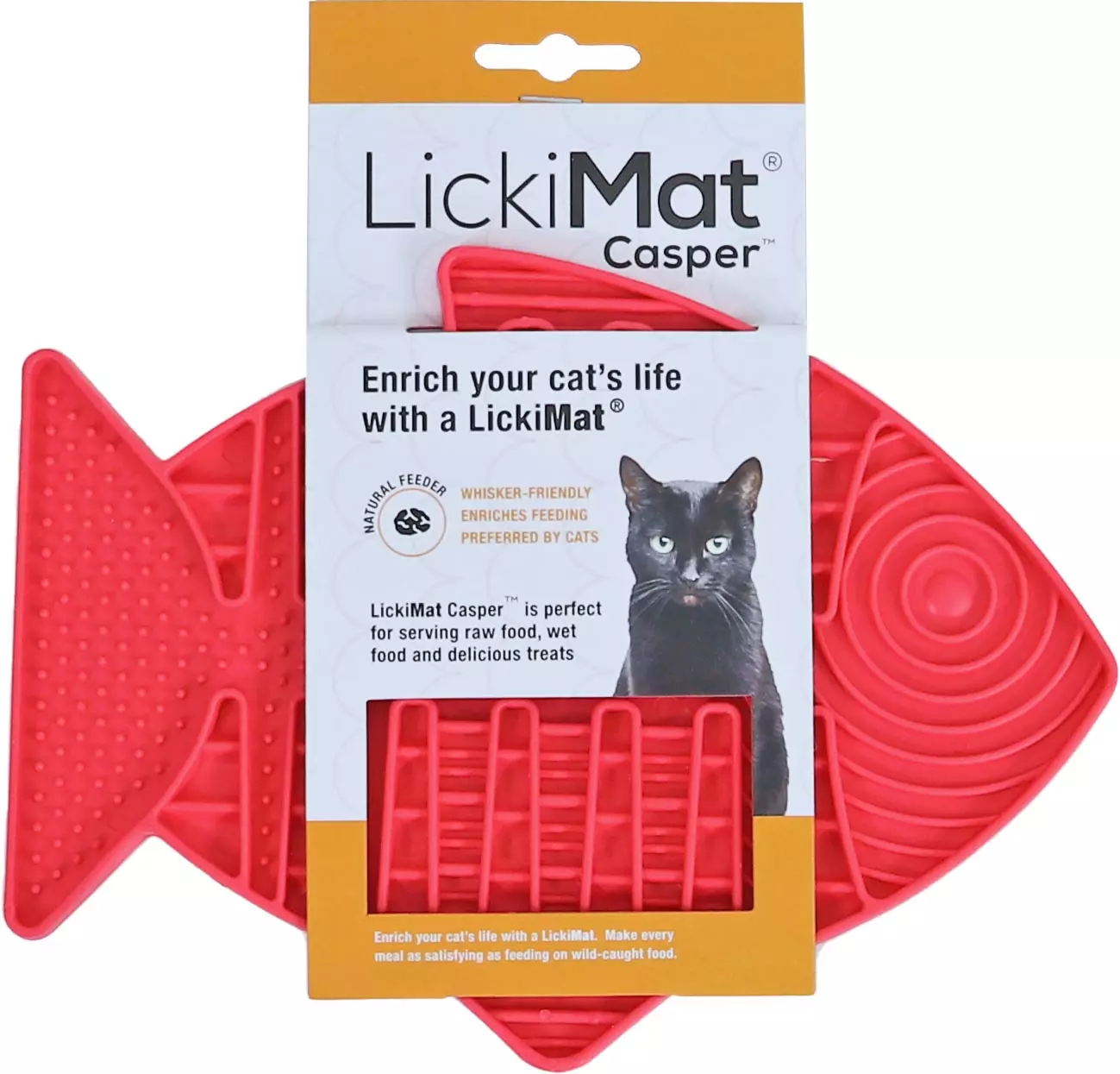 Lickimat kat casper roze 22 cm likmat - Van Noord's Dierenvoeders
