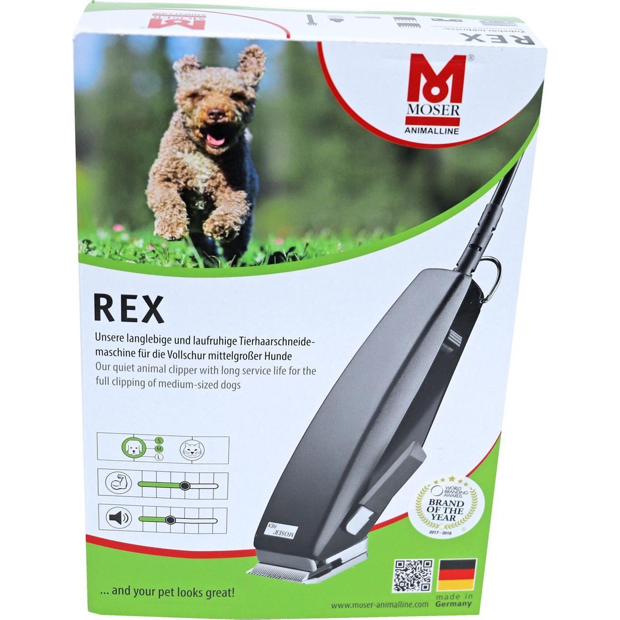 Moser tondeuse rex 1230 zwart - Van Noord's Dierenvoeders