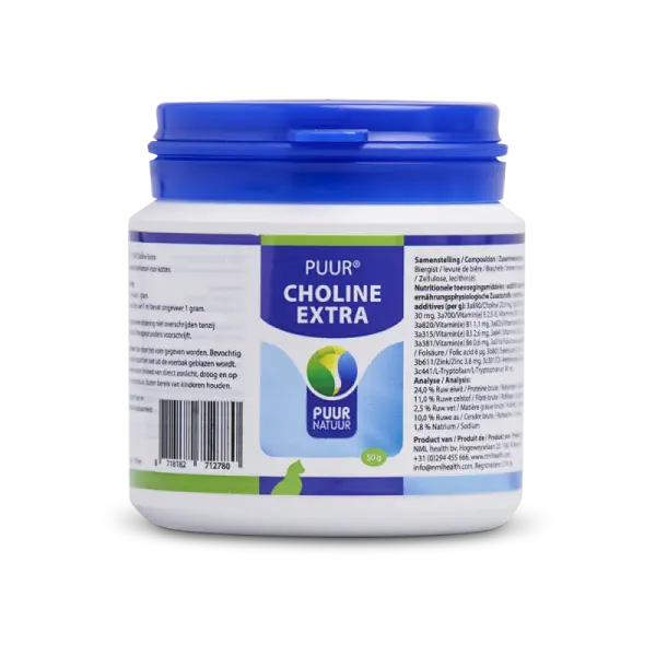 Puur choline extra voor katten 50 gram - Van Noord's Dierenvoeders