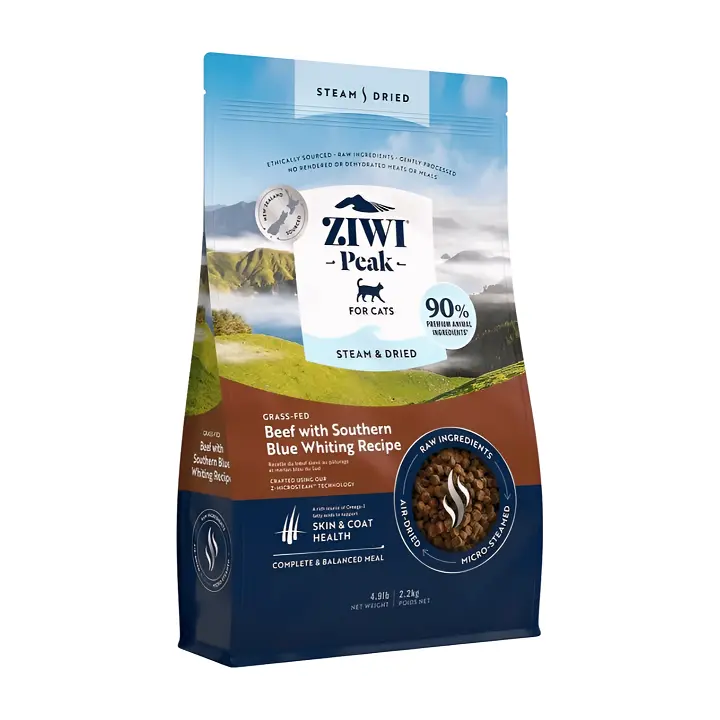 Ziwi Peak cat steam&dried beef 2,2kg SALE! (THT 26-12-2025) - Van Noord's Dierenvoeders